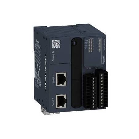 M221 - PLC Modular 16 I/O con salidas a relé, Alimentación 24VDC ...